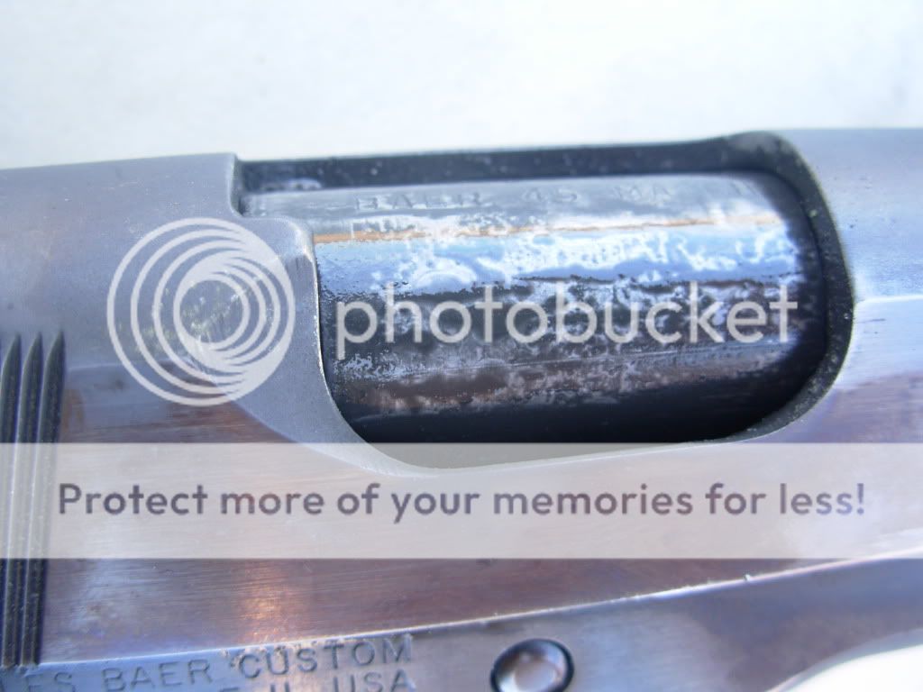 How can I remove brass marks on ejection port? | 1911Forum