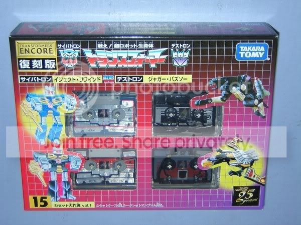 Transformers Encore 15 Cassettes Reissue Buzzsaw, Ravage, Eject and ...